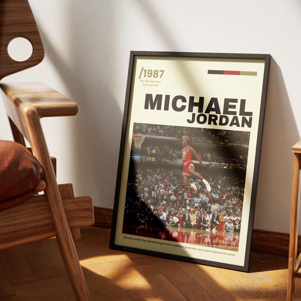Michael Jordan Poster - Etsy