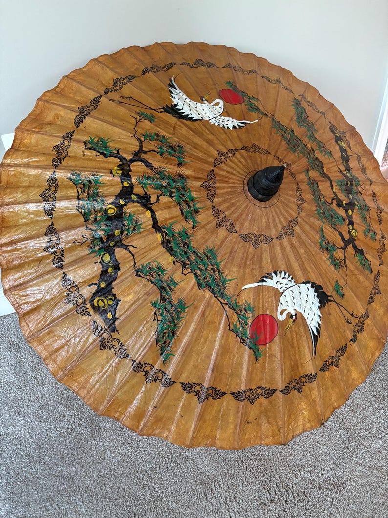 Japanese Hand Painted Parasol - Etsy