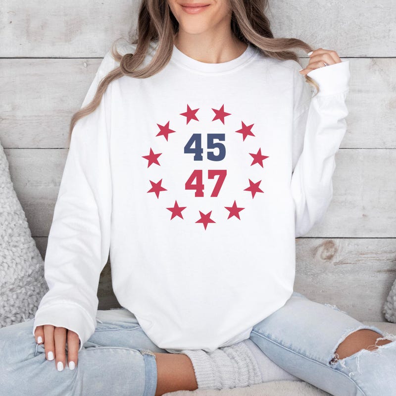 Trump 45 47 Sweatshirt - Etsy