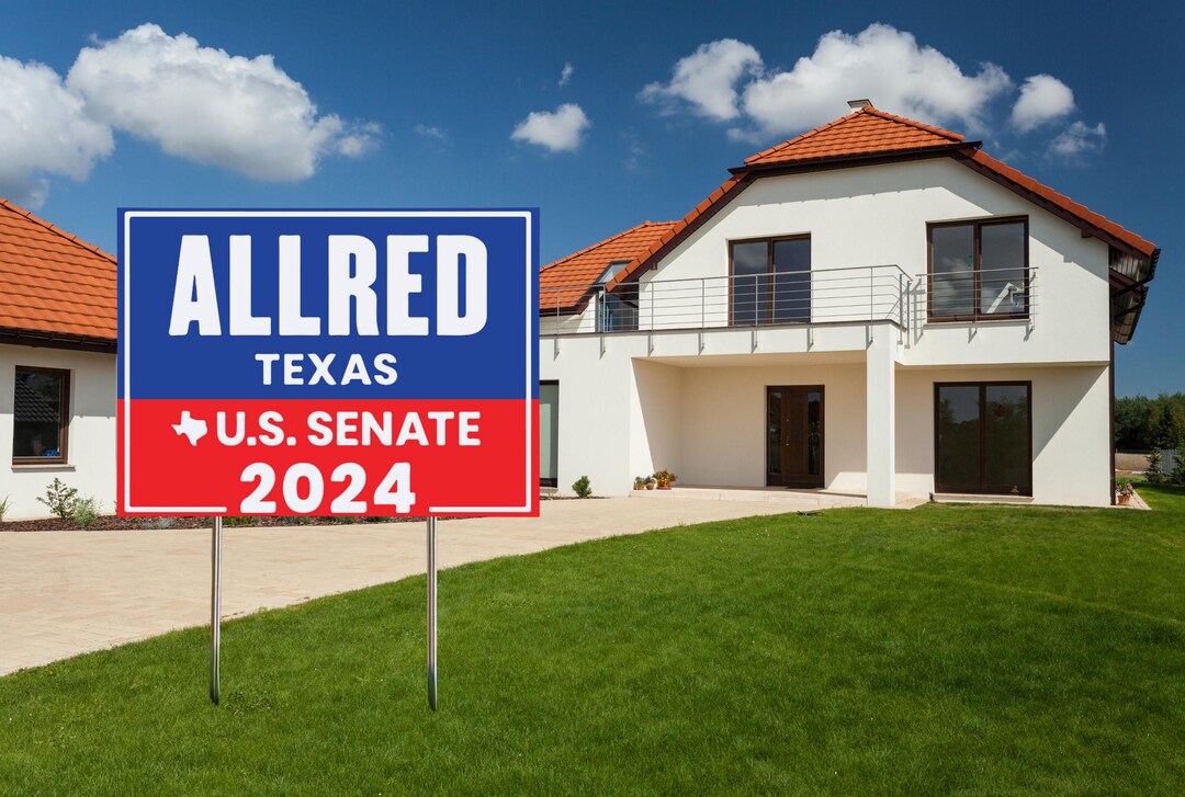 24''x18'' Colin Allred US Senate Yard Sign, Coroplast US Senate ...