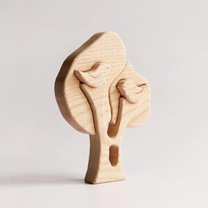 Wooden Tree Toy Waldorf Tree Woodland Toy Set Wooden Forest Toys Birch ...