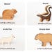 Handcrafted Wooden North American Animal Set: Waldorf Montessori Toy - Etsy