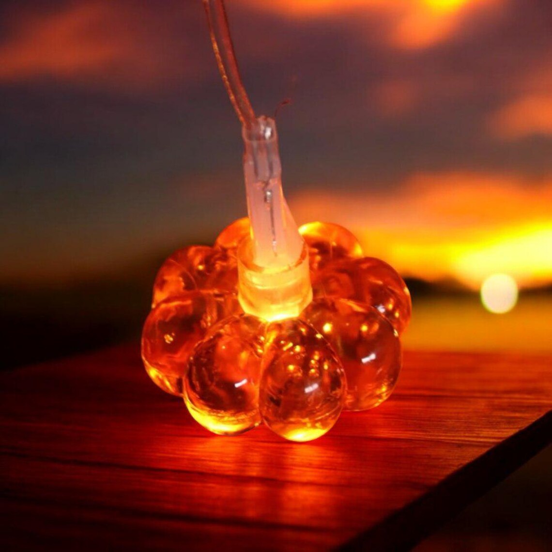 Spooktacular LED Maple Pumpkin Garland String Lights Perfect Halloween ...