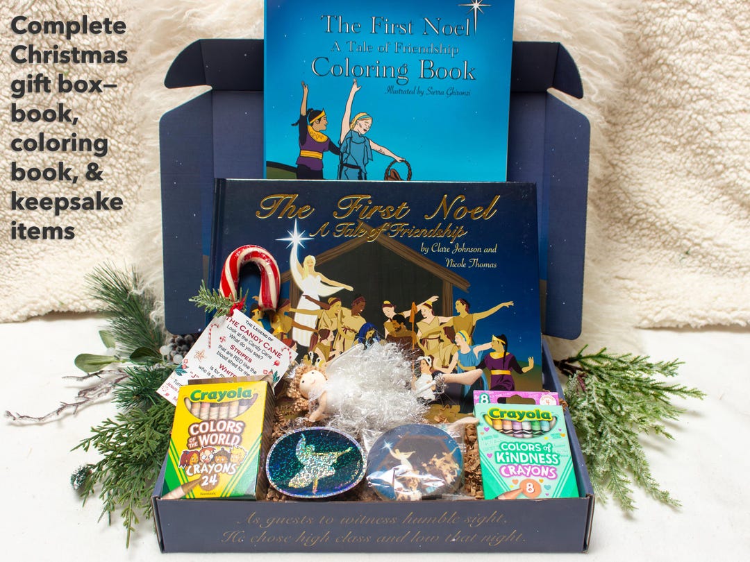 Christian Christmas Gift Box for Kids, the First Noel Nativity Book and ...