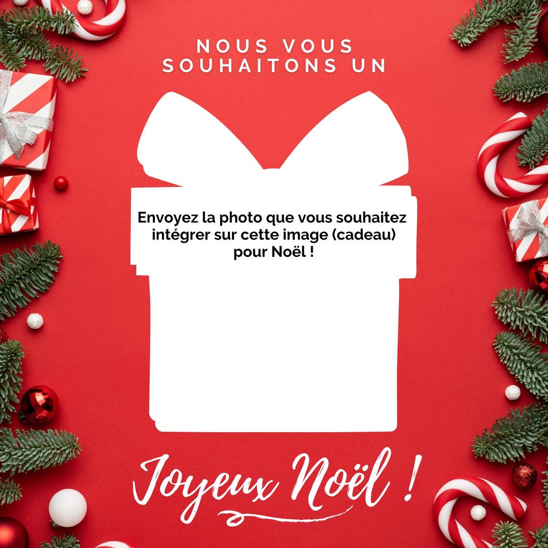 Personalized Photo Christmas Poster, Christmas Decoration, Custom Print ...