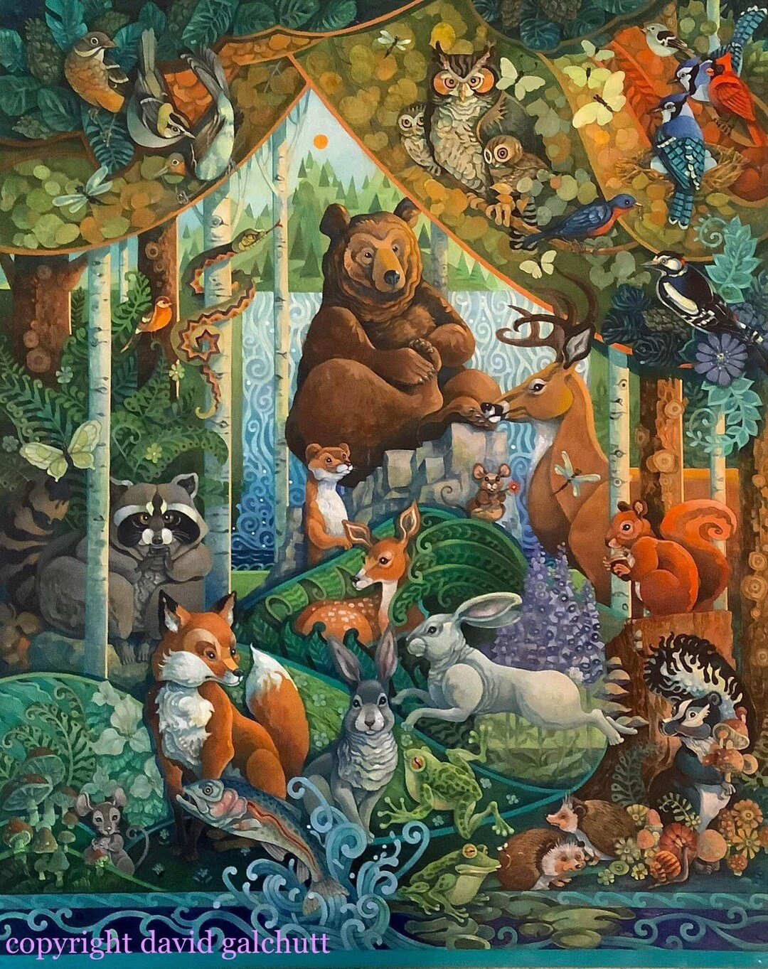 Woodland Scene - Etsy