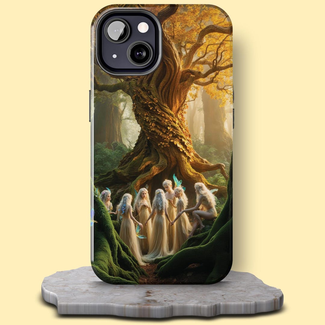 Fairy Phone Case, Enchanted Forest Fairie Nature Art Fantasy Phone ...