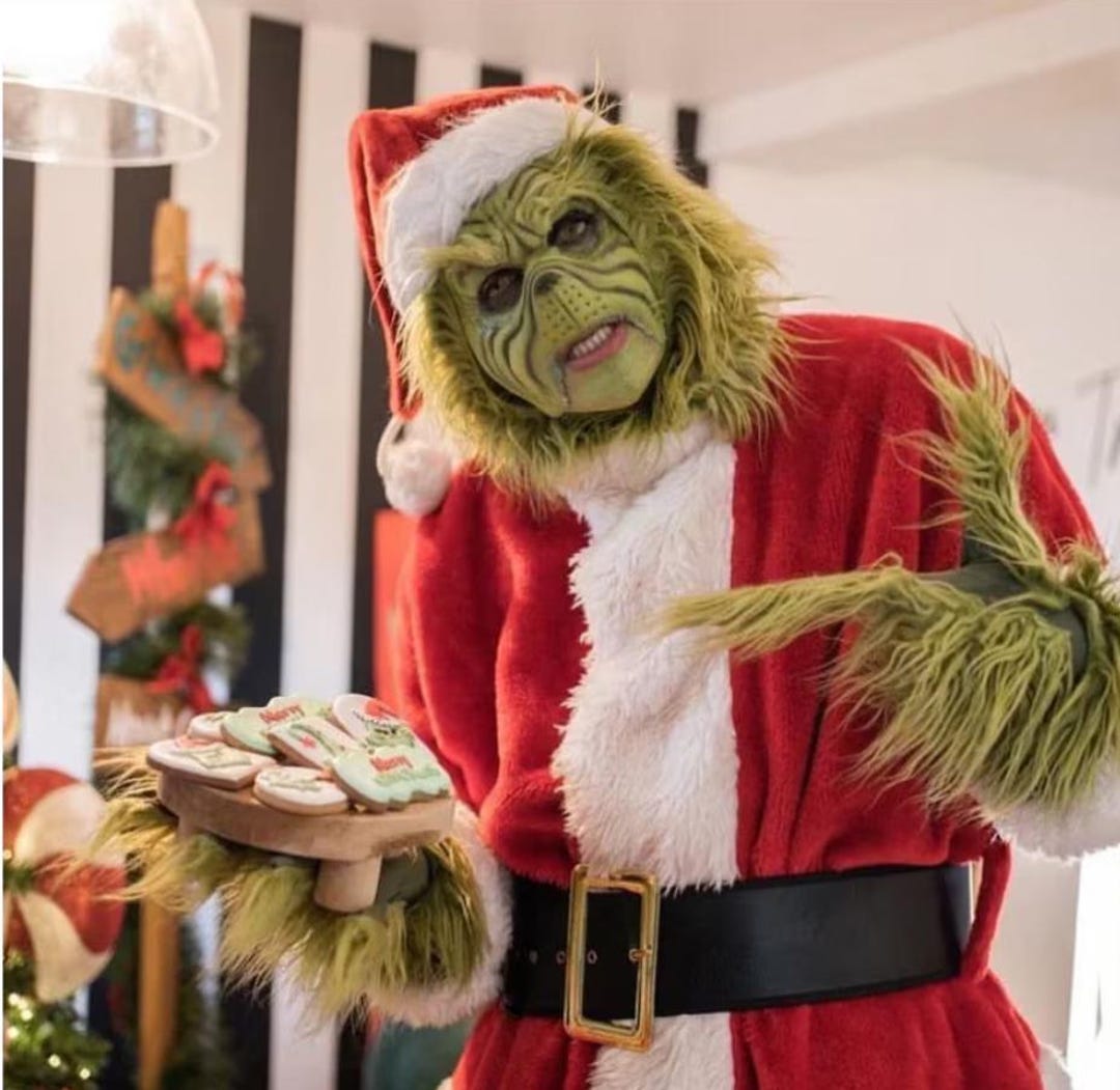 Cosplay de Papá Noel Grinch, disfraz de Papá Noel Grinch, cosplay de ...