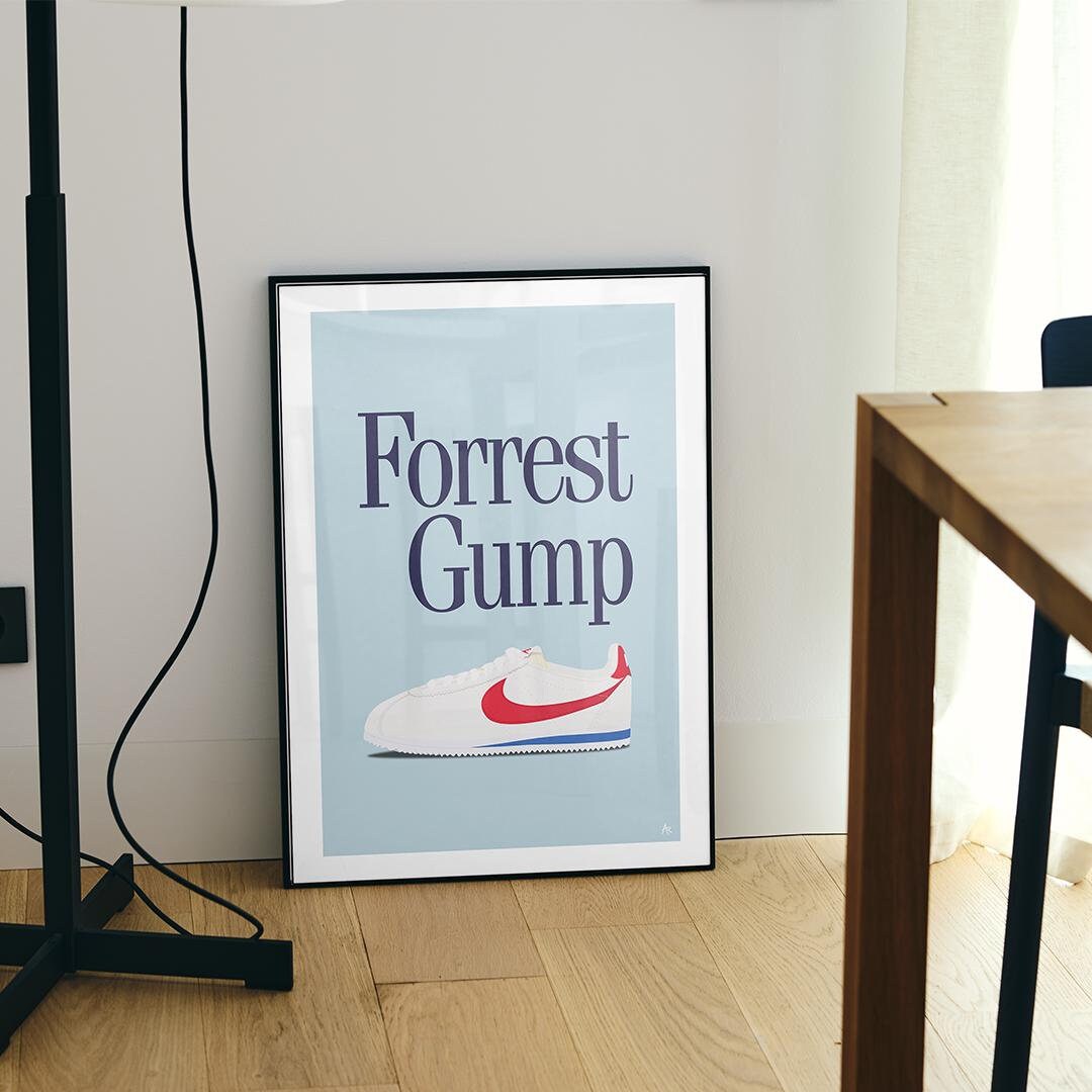 Forrest Gump Poster - Movie Poster, Minimalist Movie Poster, Forrest ...