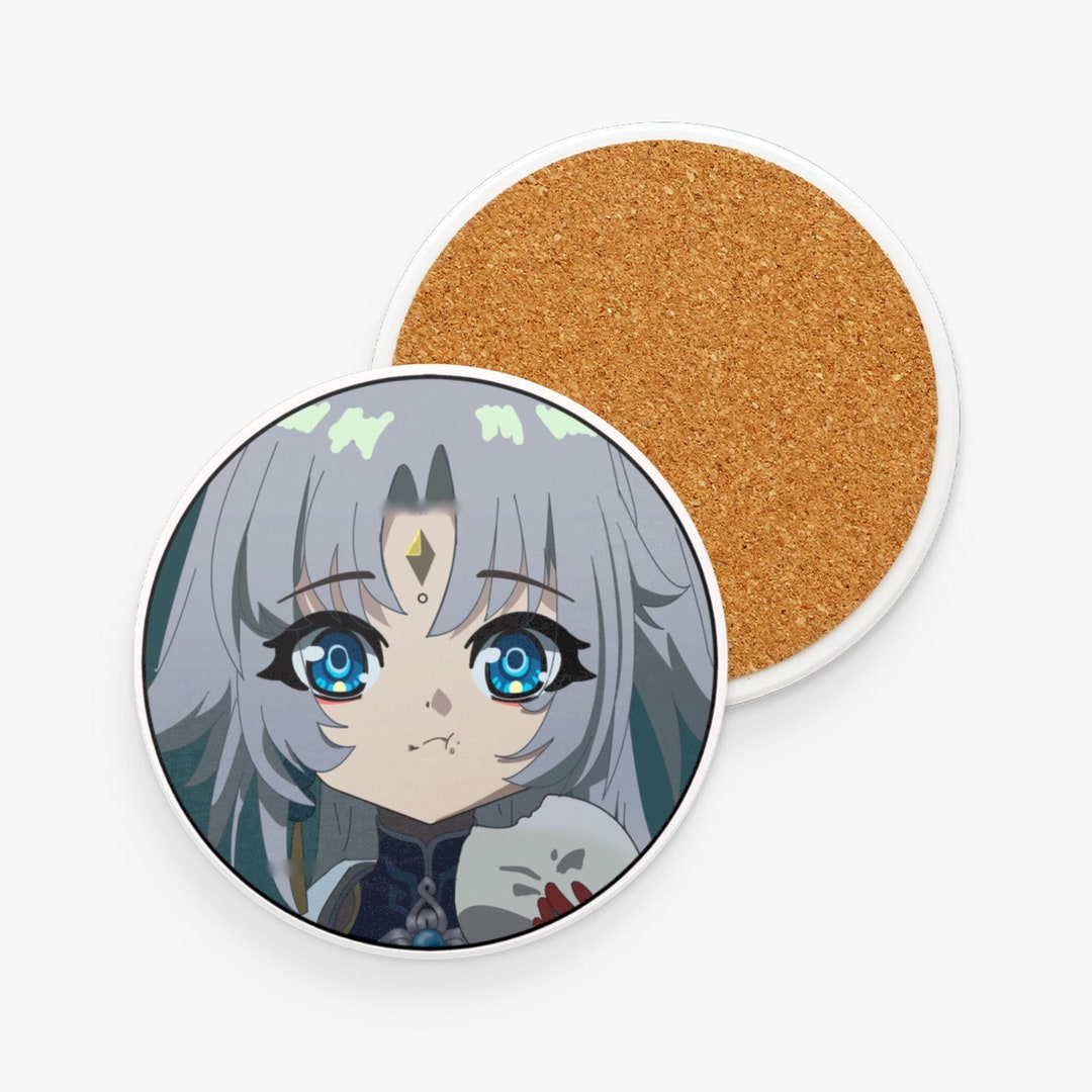 Chibi Feixiao Themed Coaster, Honkai Star Rail, HSR, Kawaii, Anime ...