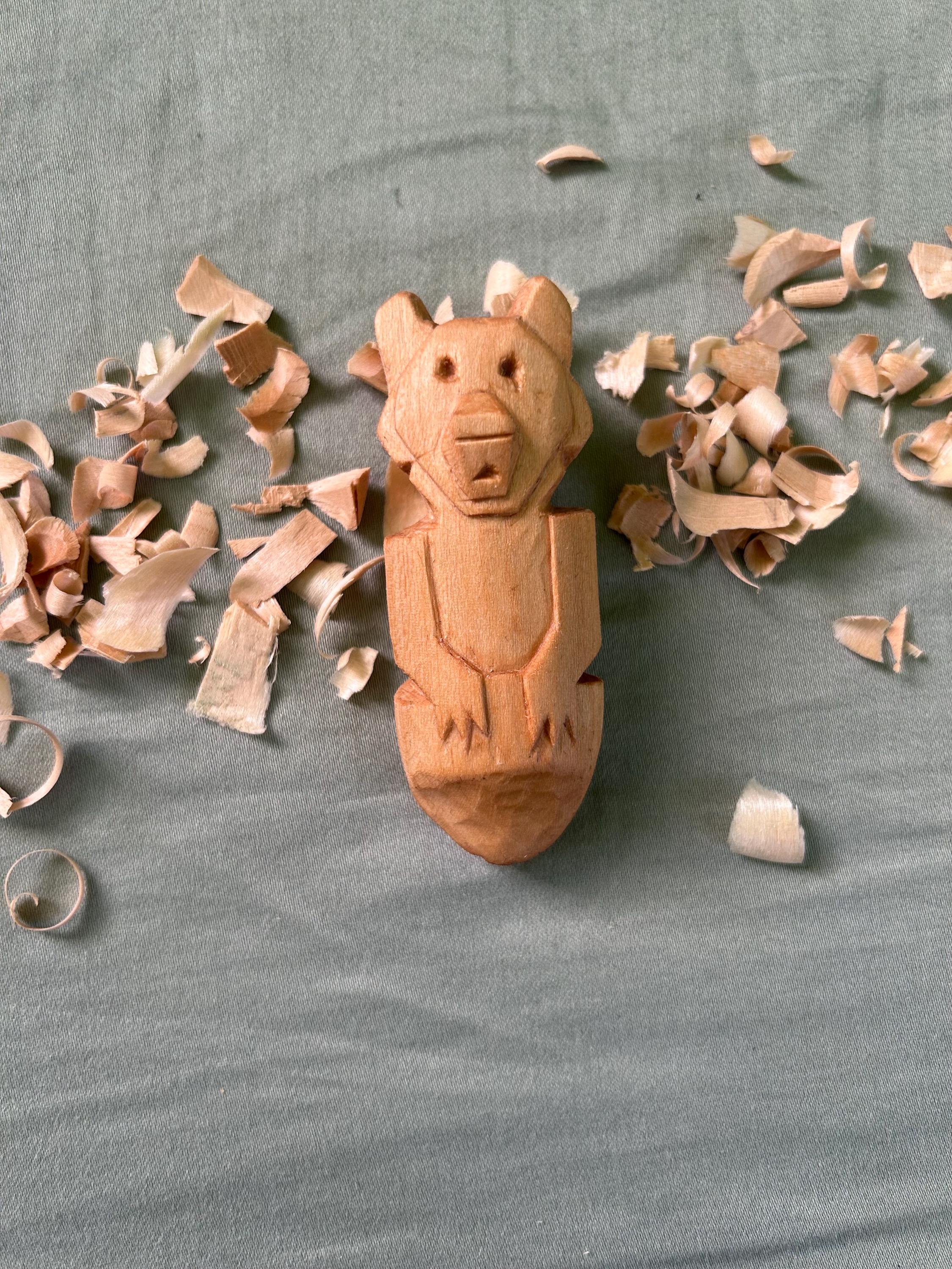 Hand-carved Brother Bear Totems- Bear, Eagle, Wolf - Etsy