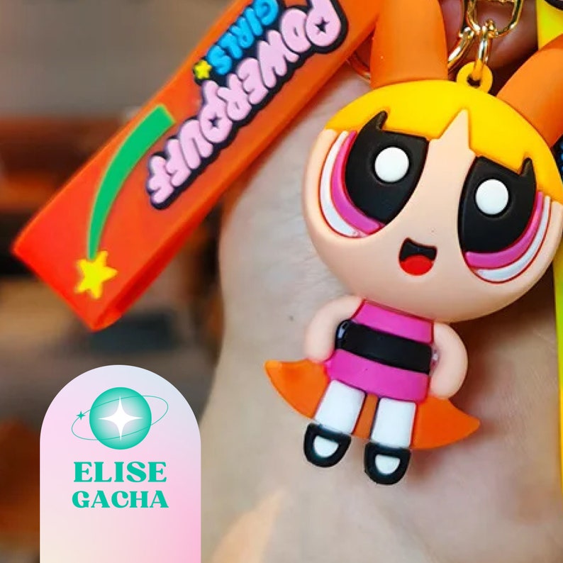 The Powerpuff Girls Keychain Set | Blossom, Bubbles & Buttercup ...
