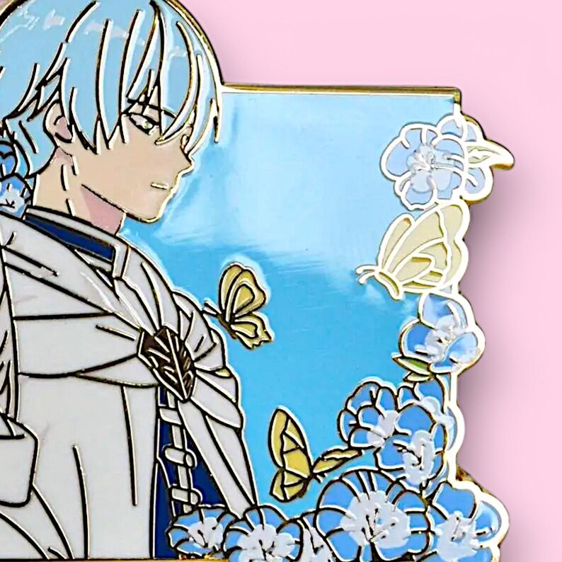 Frieren and Himmel Hard Enamel Pin Collectible | Gold-plated Anime ...