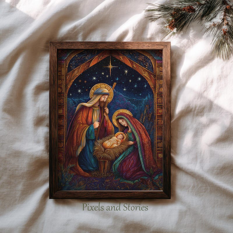 Baby Jesus Nativity Icon - Etsy