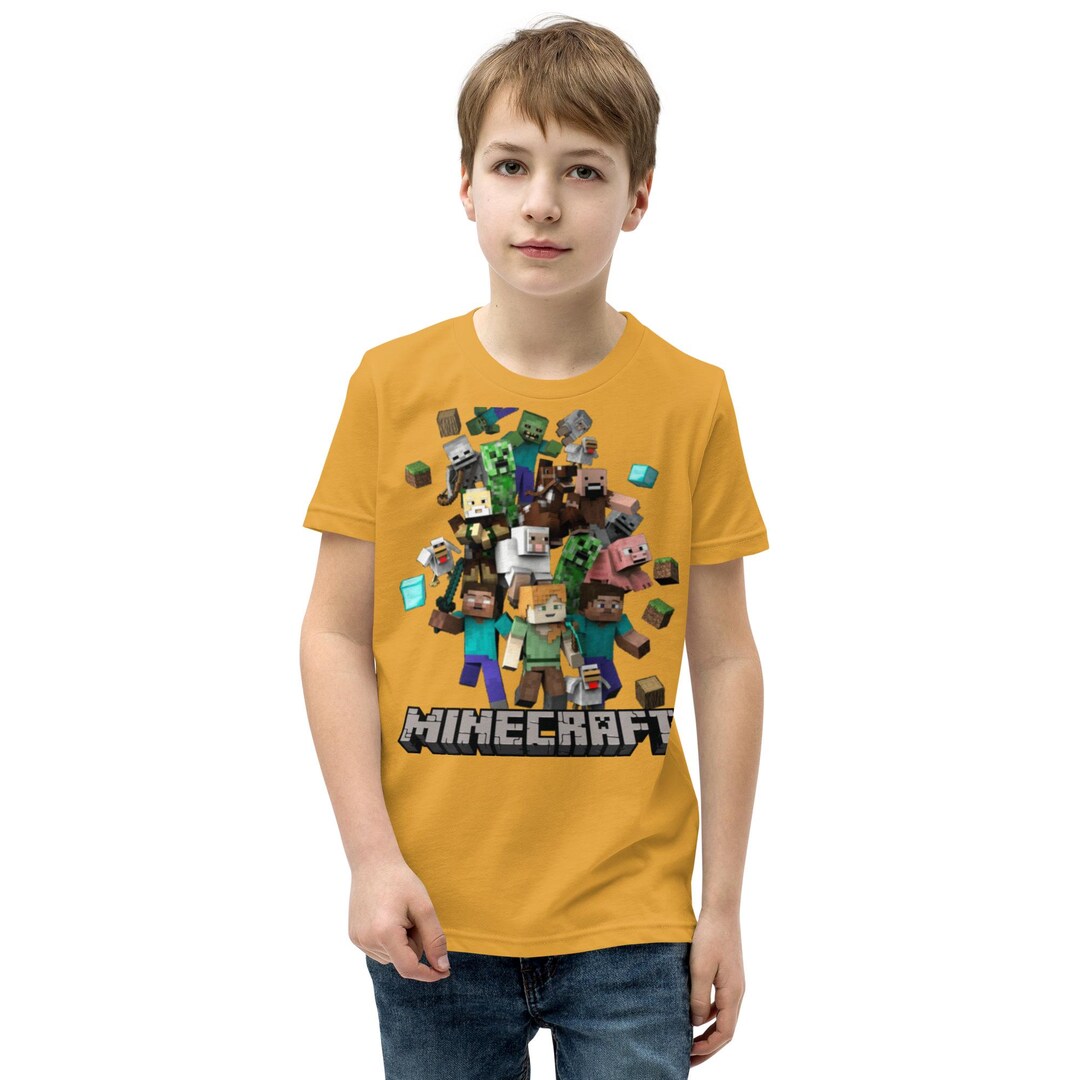 Cool Minecraft T-shirts for Kids Ages 9-13 Fun Gaming Apparel - Etsy