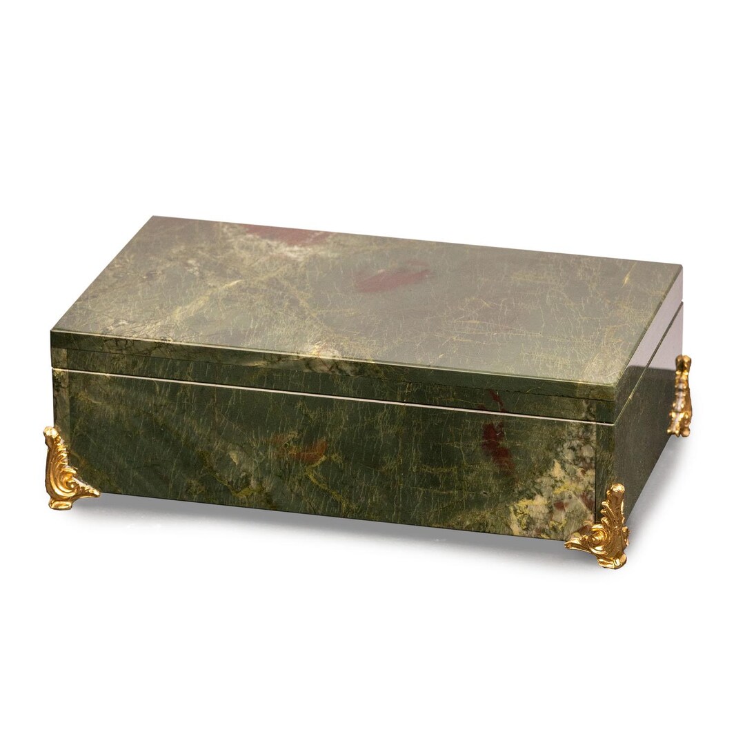 Jasper Box J3 Green Box Gemstone Box - Etsy