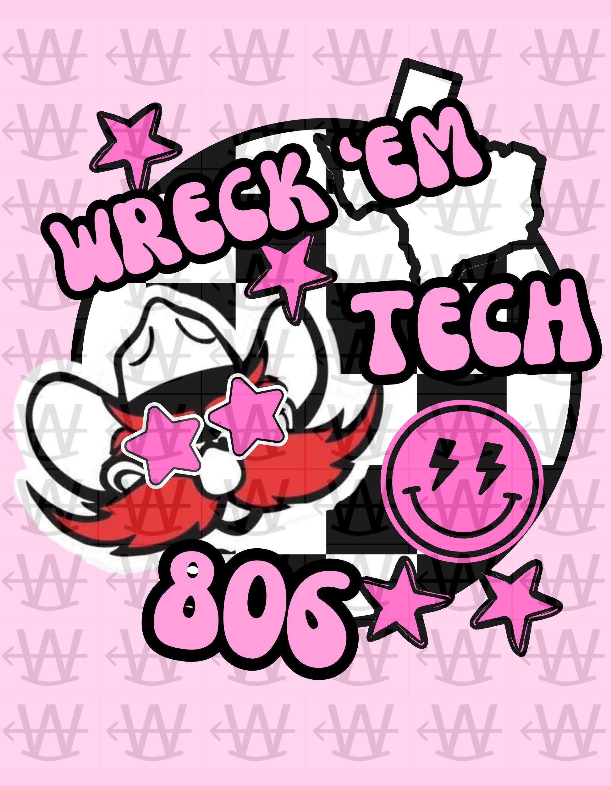 Pink Preppy Texas Tech PNG - Etsy