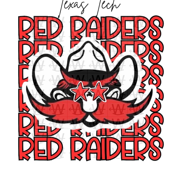 Texas Tech Embroidery - Etsy