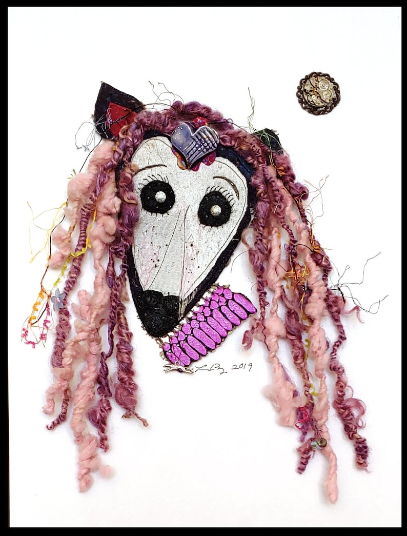 Sweet Suzy Q: Original Textile, Fiber, Signed Artwork Featuring Sweet ...