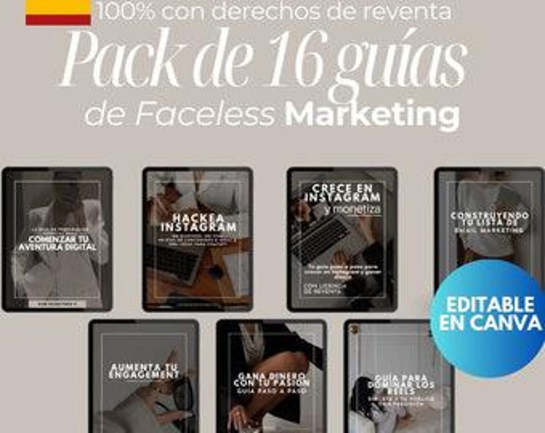 Digital Marketing Guide Pack, Faceless Marketing, Marketing Guides ...