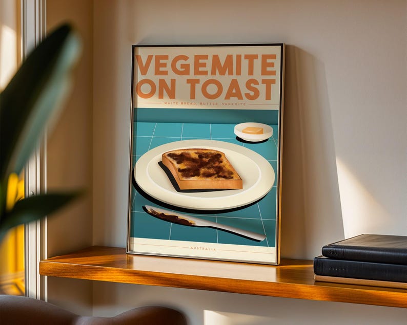 Vegemite Art Print: Funny Australian Foodie Poster - Etsy Australia