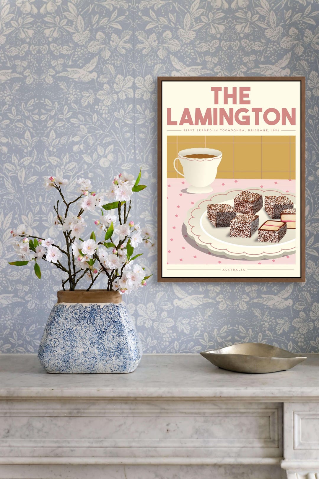 Lamington Art Print: Australian Foodie Poster, Funny Aussie Gift - Etsy