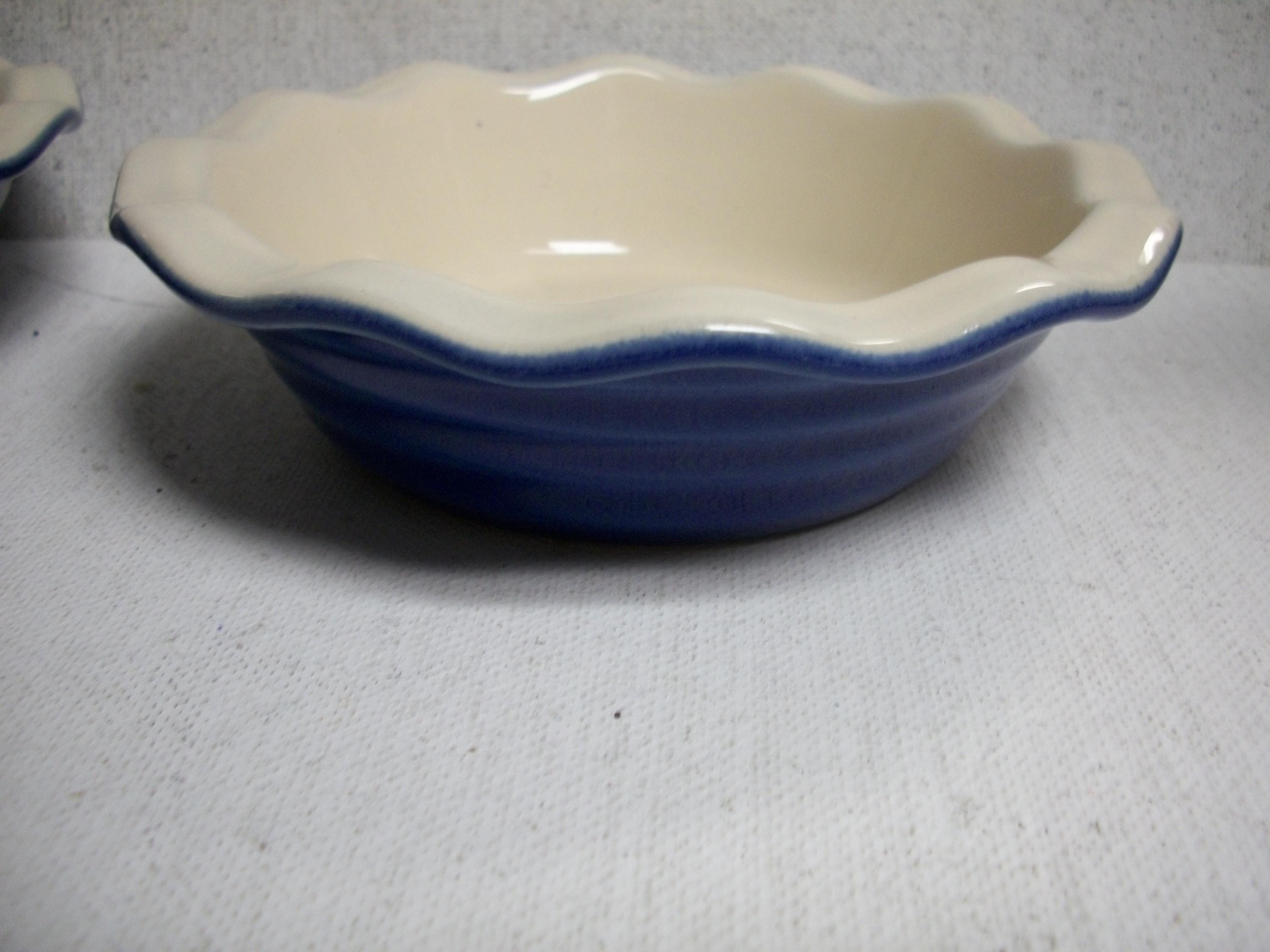 2 Emile Henry France Mini Pie Plates BLUE - Etsy