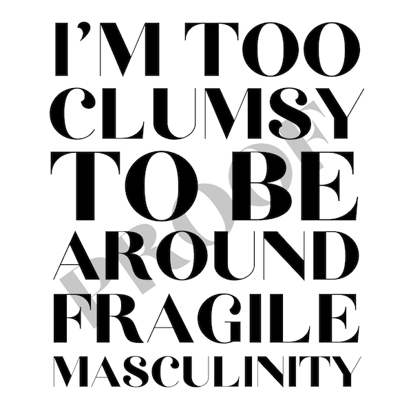 Fragile Masculinity Svg - Etsy