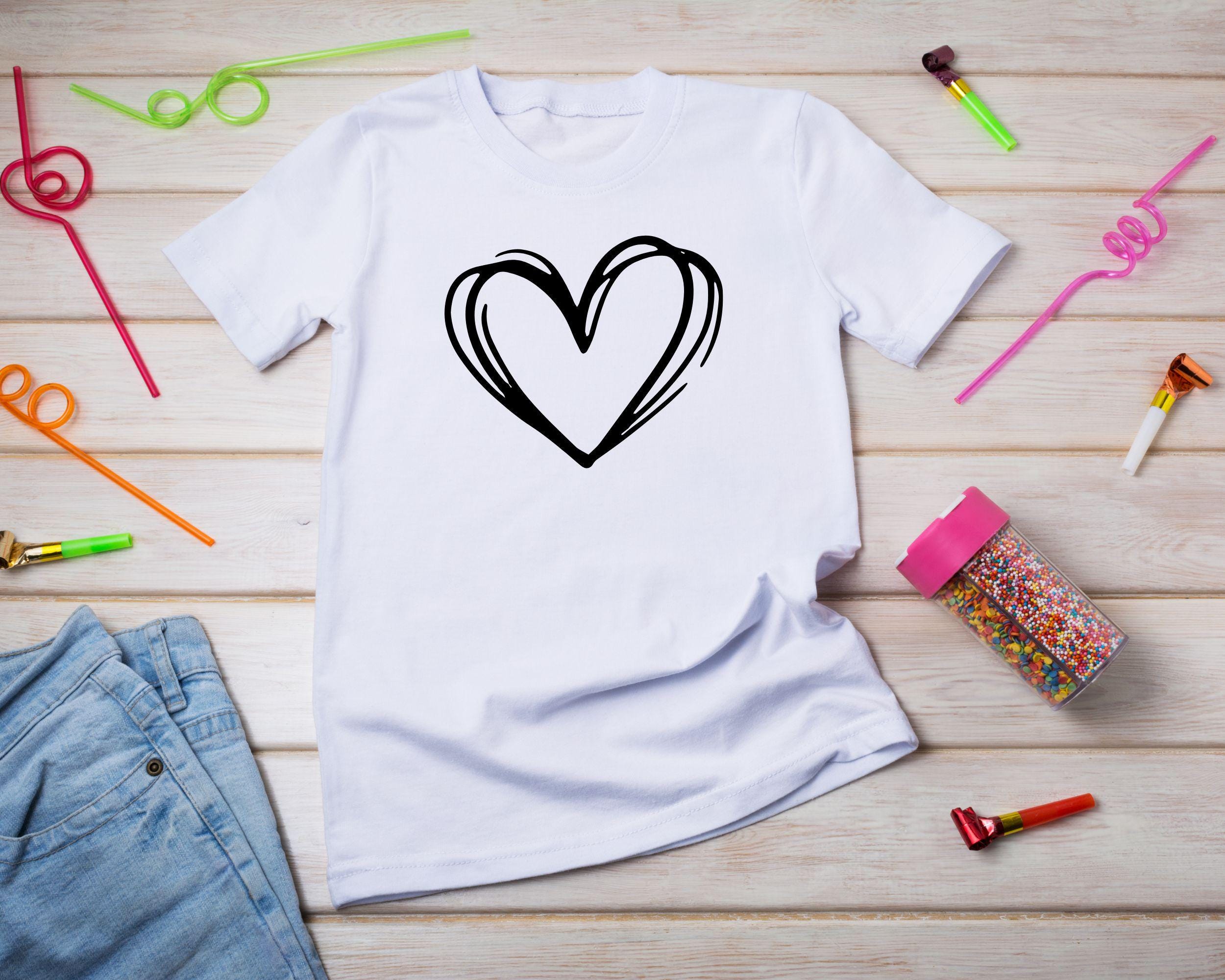 Doodle Heart SVG Bundle: Valentine Clipart, Cut Files (digital Download ...