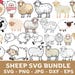 Sheep SVG Bundle: Farm Animal Vector Graphics (digital Download) - Etsy