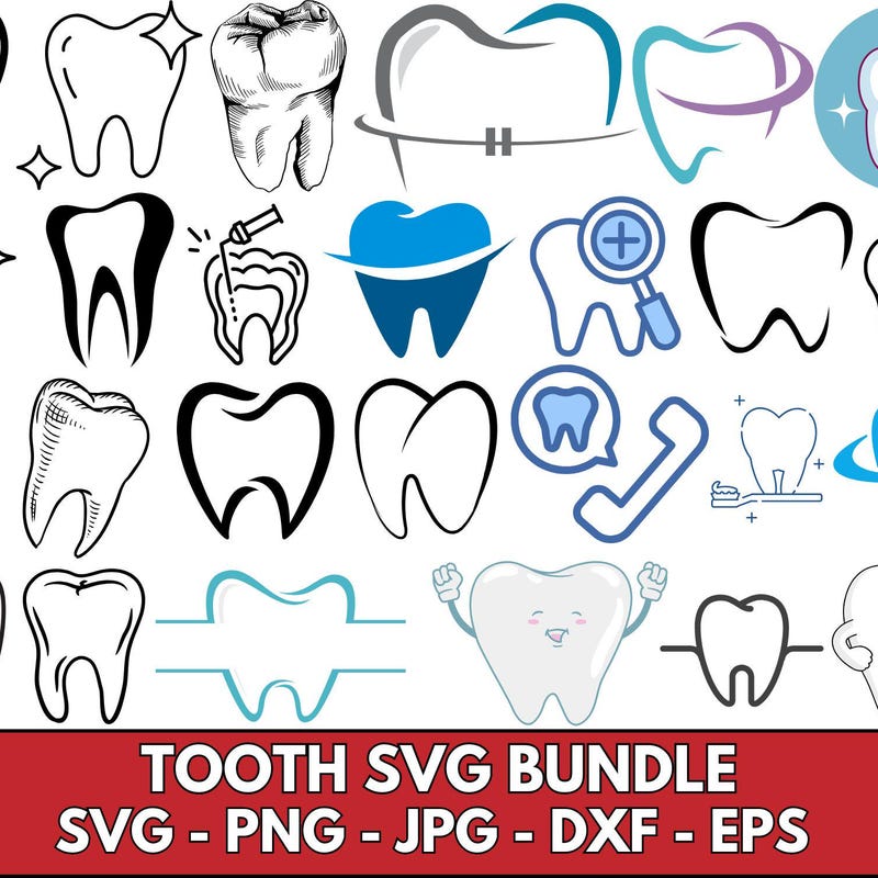 Tooth Svg - Etsy