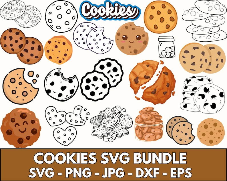 Cookies Svg Cookies Cricut Svg Bundle Cookies Clipart Cookies Vector ...