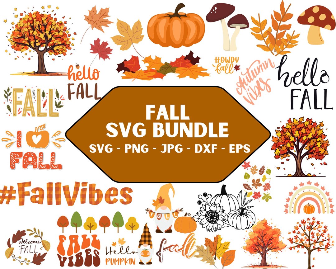 Fall SVG, Fall SVG Bundle, Autumn Svg, Thanksgiving Svg, Fall Svg ...