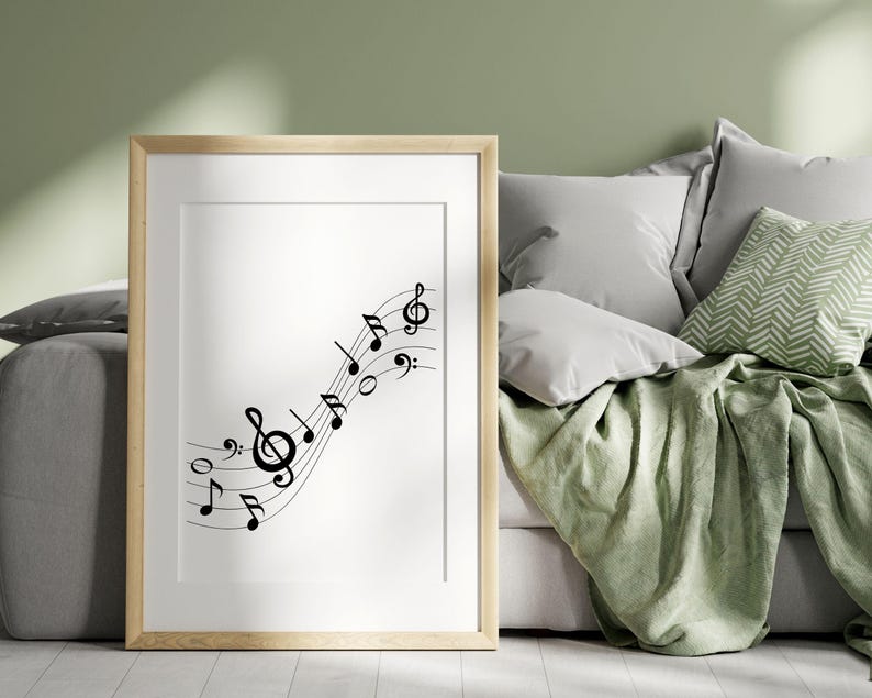 Music Notes SVG Bundle: Clipart, Cut Files, Vector (digital Download ...