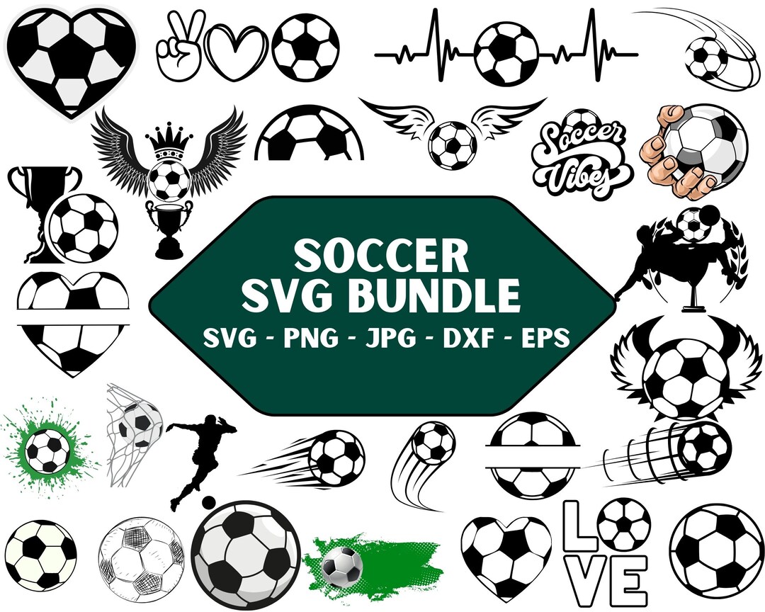 Soccer Svg Bundle, Soccer Ball Monogram Svg, Soccer Designs, Soccer ...