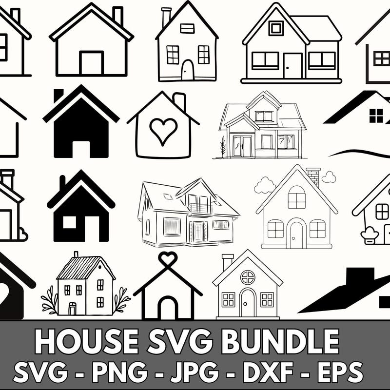 House Svg - Etsy