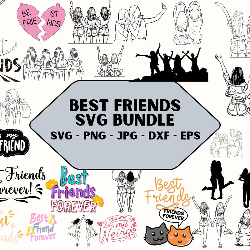 Best Friend Svg - Etsy