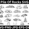 STONES SVG, Rocks Svg, Stone Svg, Rock Svg, Stones Clipart, Rocks ...