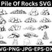 Pile of Stones SVG Bundle: Rocks Vector Clipart (digital Download) - Etsy