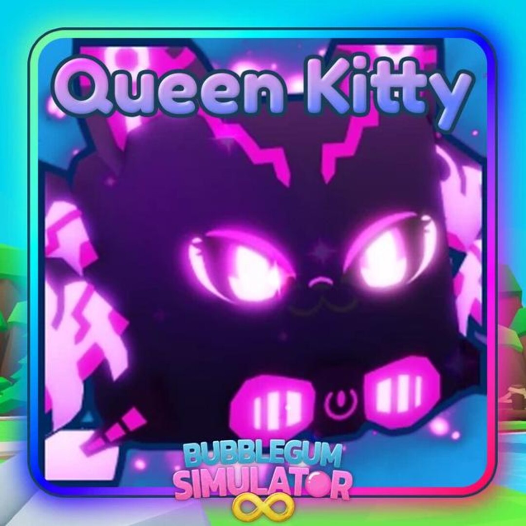 Queen Kitty Bubble Gum Simulator Infinity Secret Pet | Rare Collectable ...