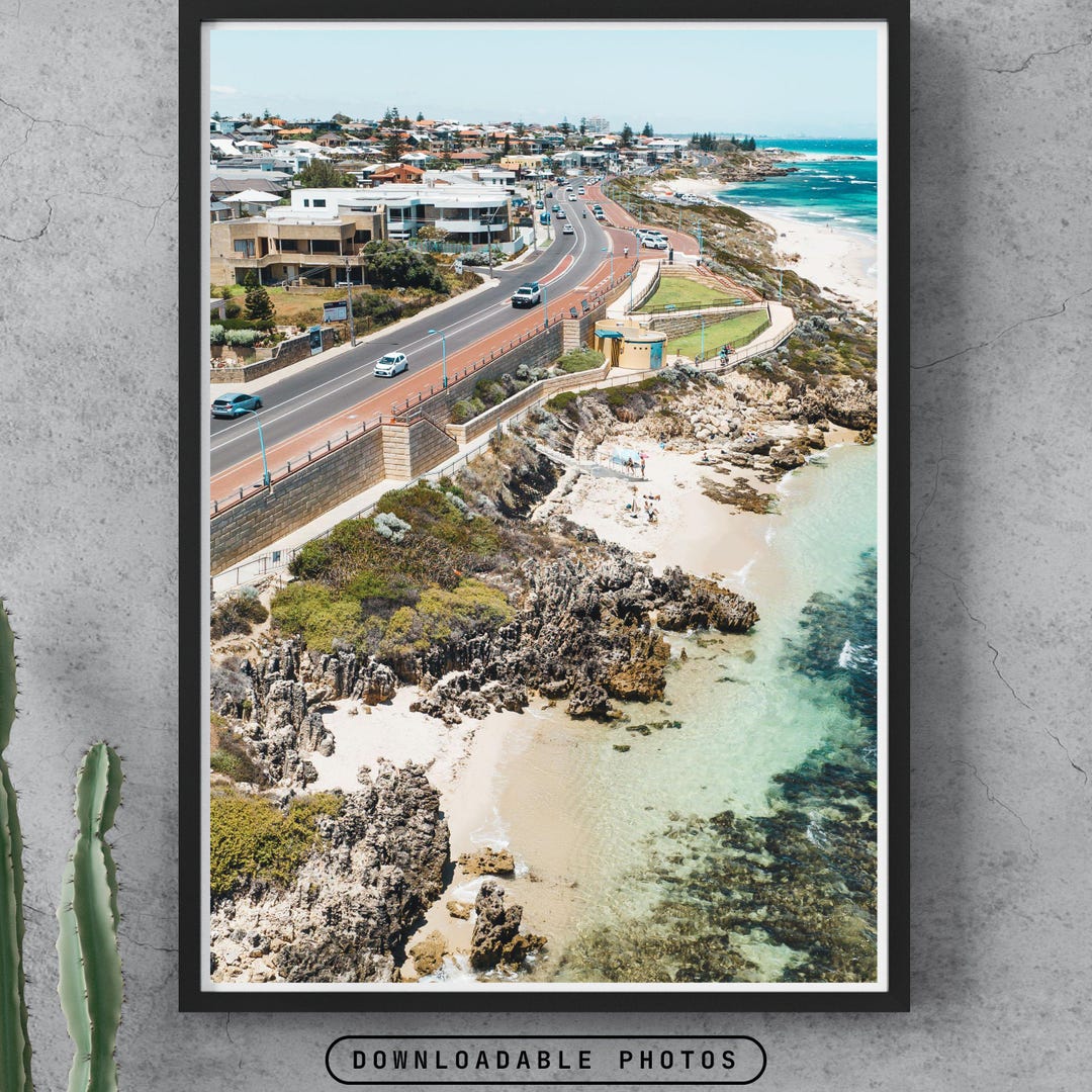 Trigg Coast Perth Beach Photos Digital Download Coastal Wall Art Aerial ...