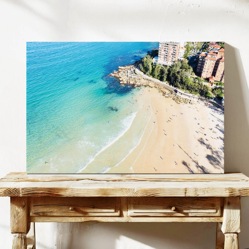 Manly Beach Poster Print, Sydney Australia Art, Coastal Living Room ...
