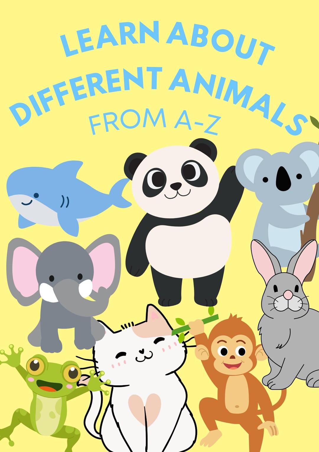 Animal Coloring Book | 50 Simple Animal Pages With Names | Perfect for ...