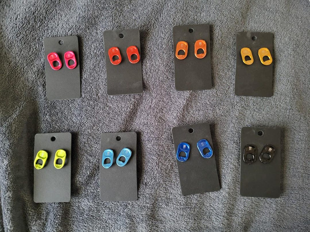 Monster Tab Earrings - Etsy