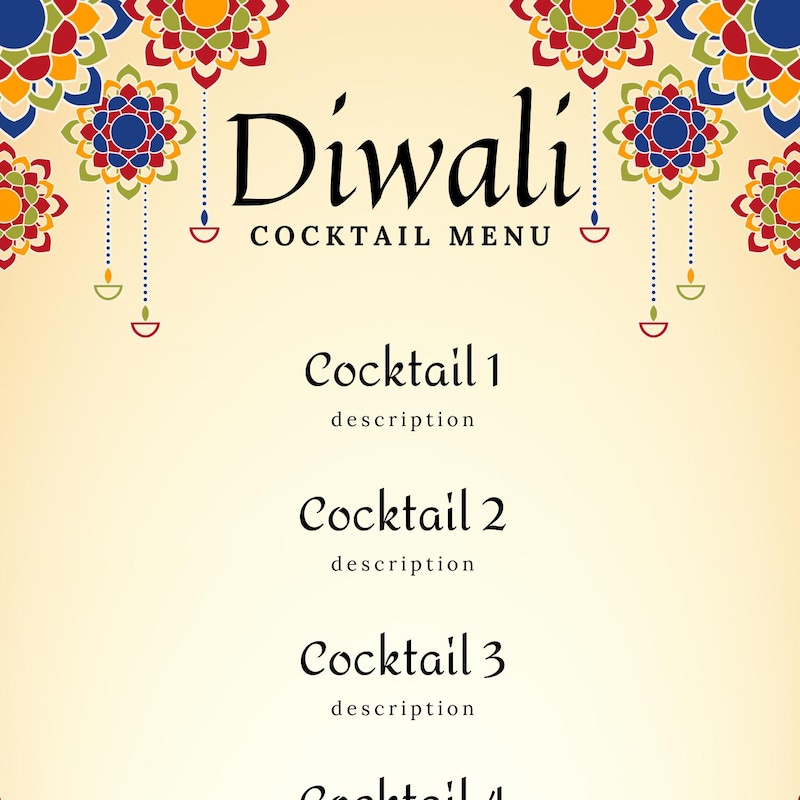 Mandala Menus - Etsy