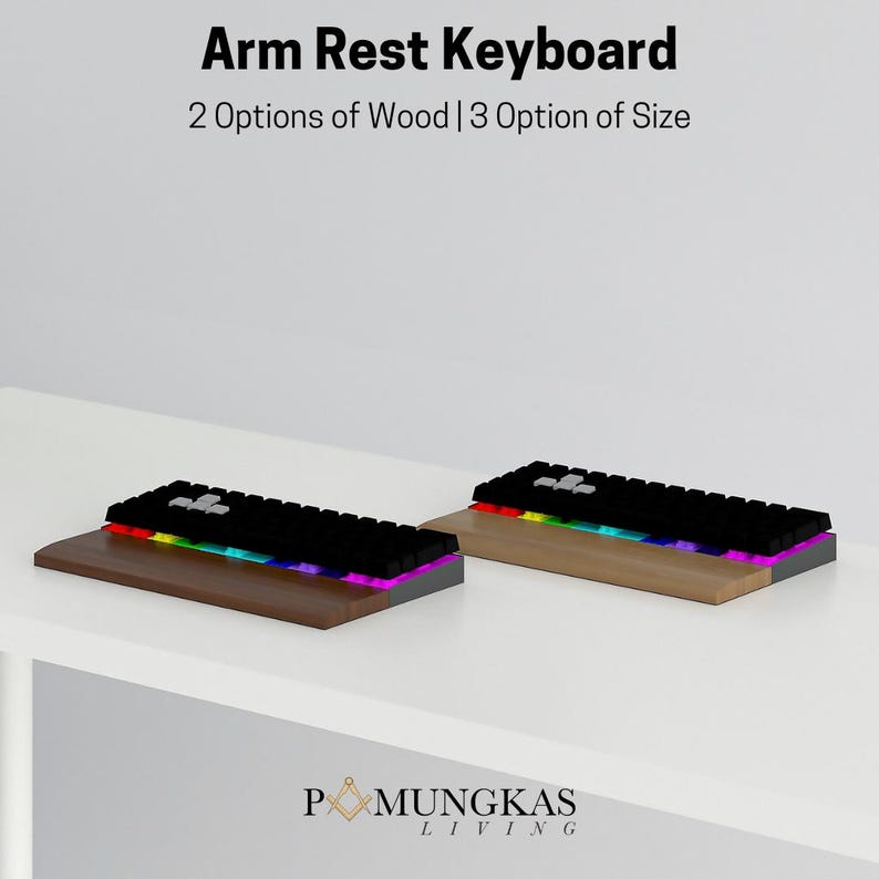 Wooden Keyboard Arm Rest Keyboard Palm Rest Arm Rest Keyboard - Etsy