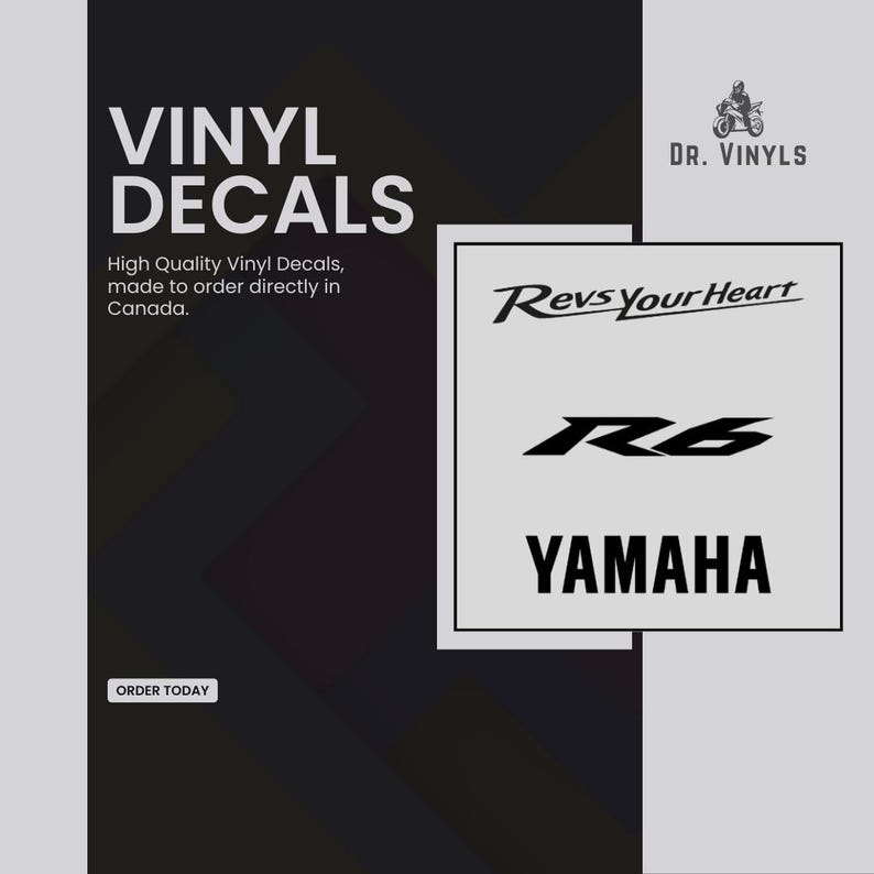 Yamaha R6 Complete Decal Kit Minimalist Edition - Etsy