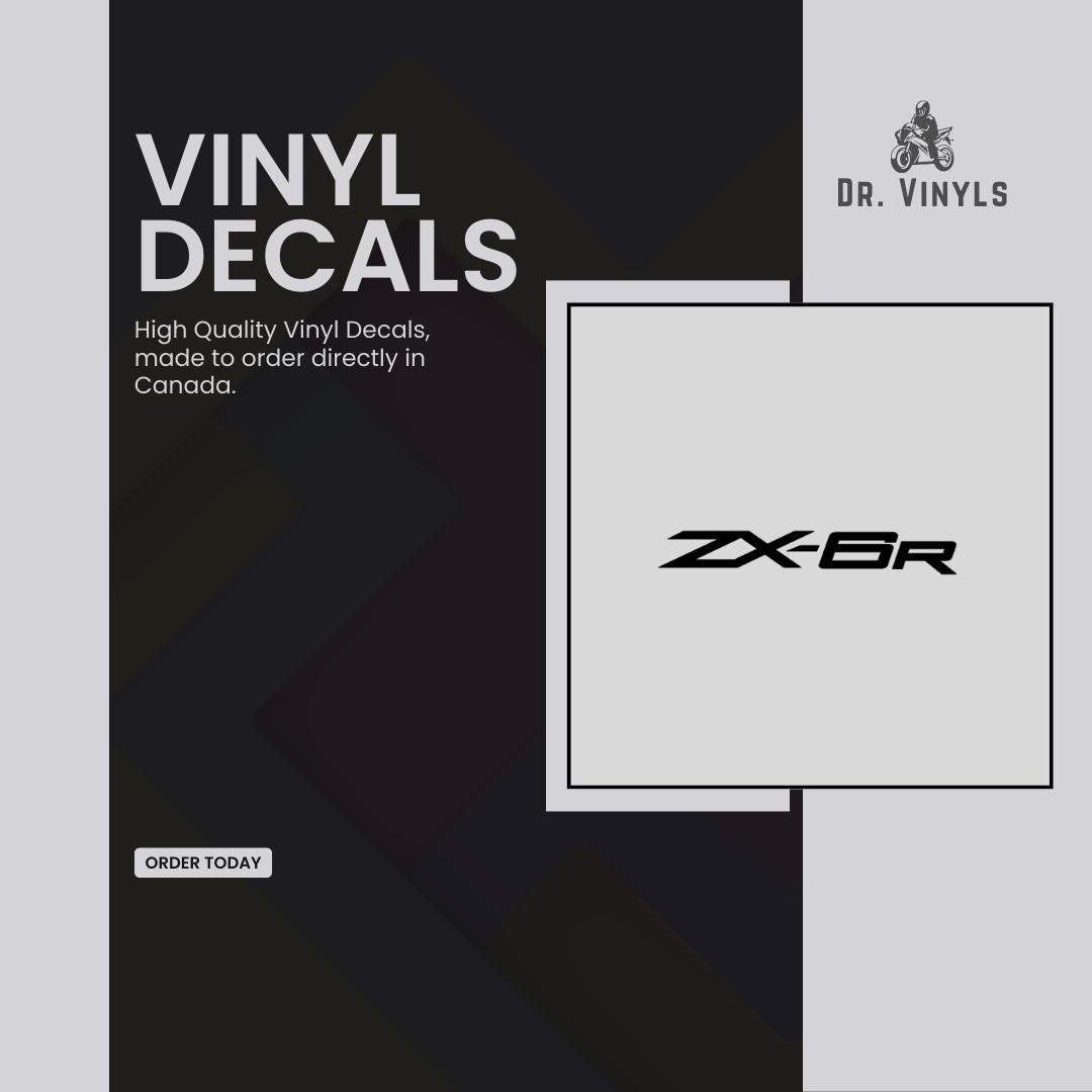 Kawasaki ZX6R Logo Decal/sticker - Etsy