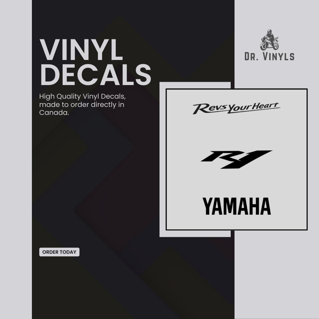 Yamaha R1 - Decal Kit - Minimalist Edition | Aftermarket Vinyl Decals ...