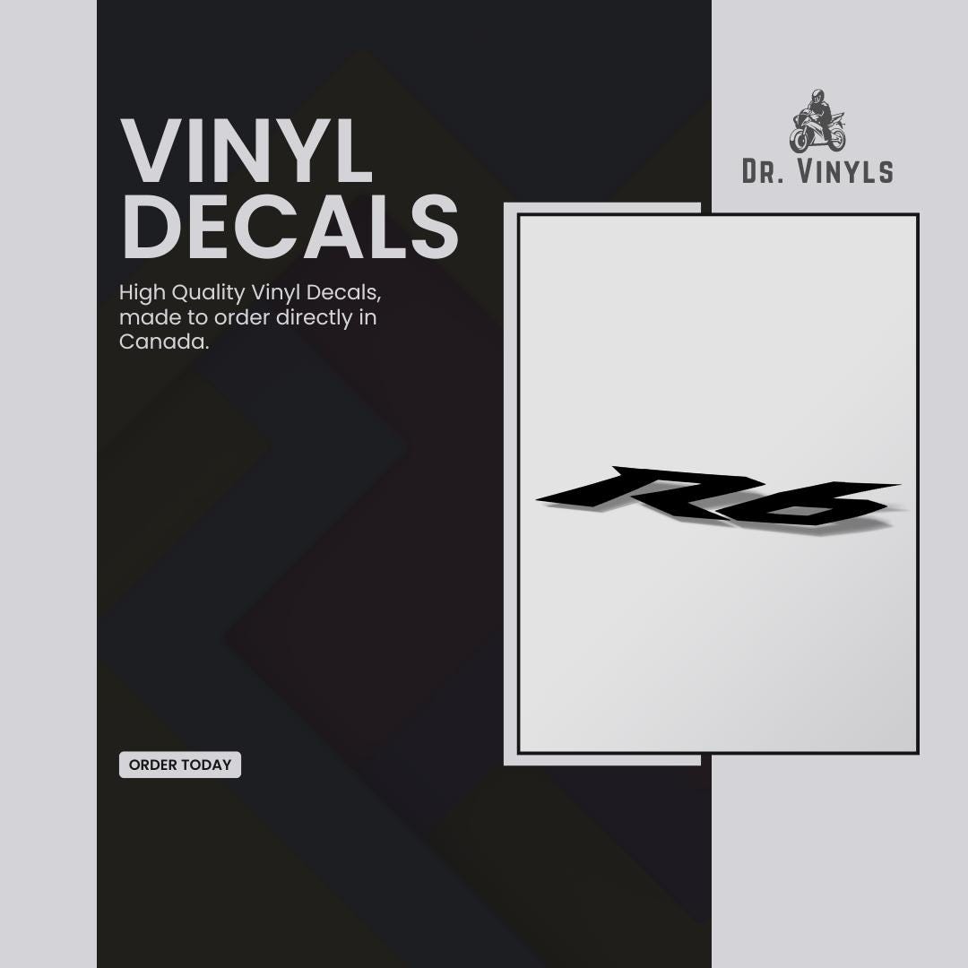 Yamaha R6 Logo Decal/sticker 2001-2016 - Etsy